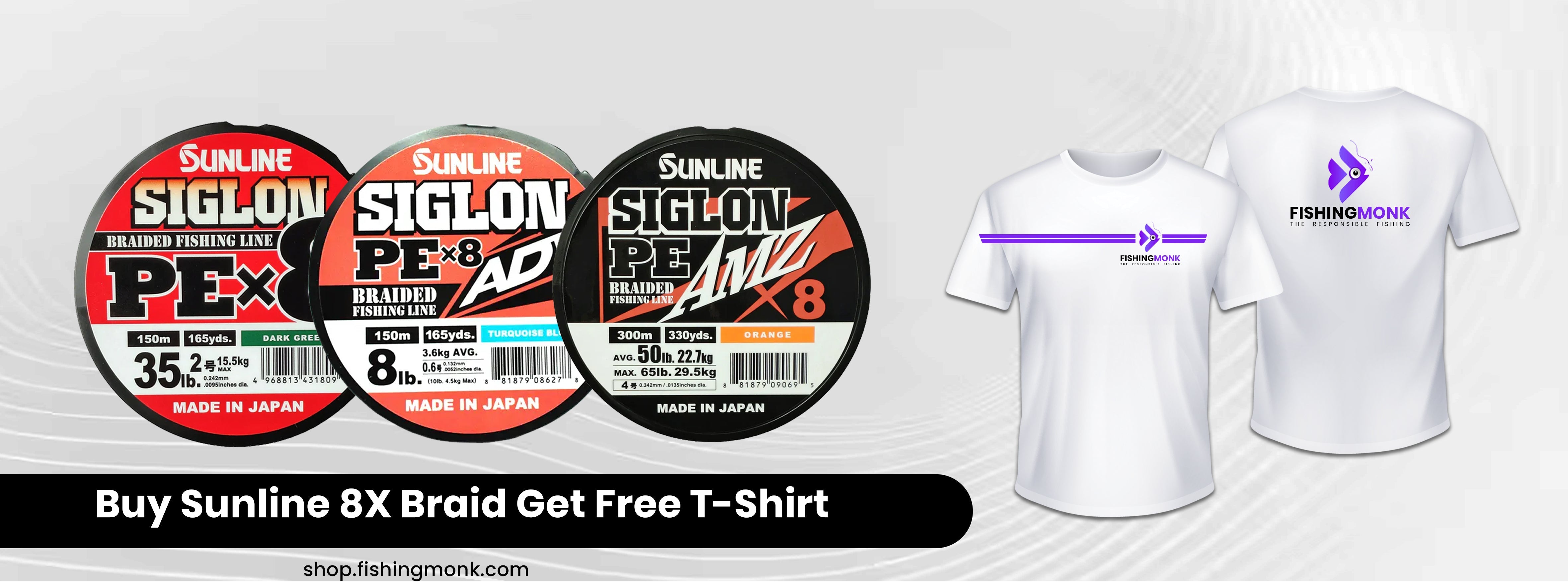 Buy Sunline 8X Braid & Get a Free T-Shirt – Limited Time Offer ...