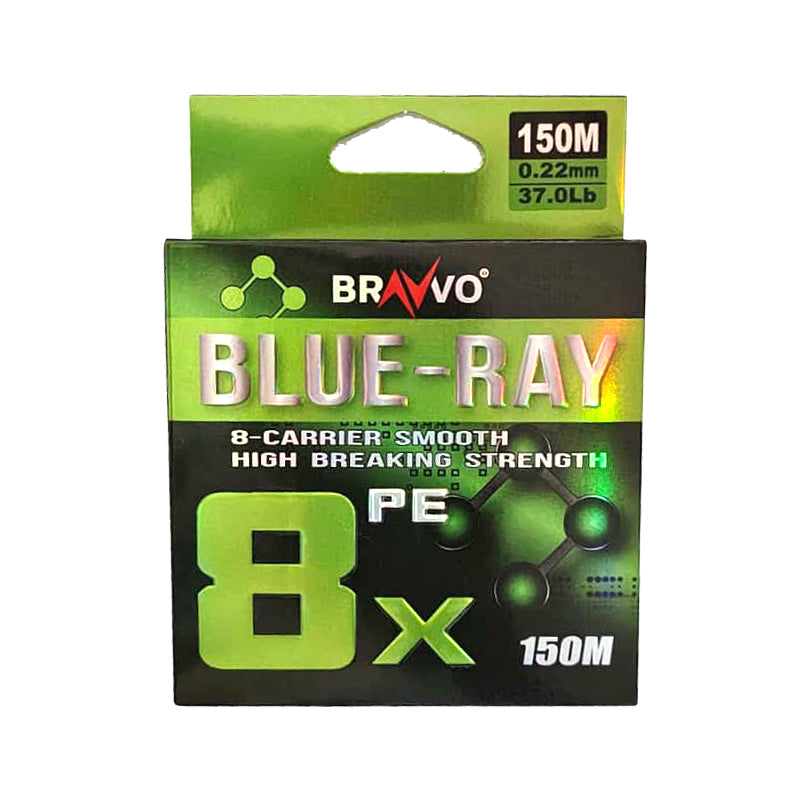 Bravvo Blue-Ray PE 8X Braid Line | 150m – Fishingmonk